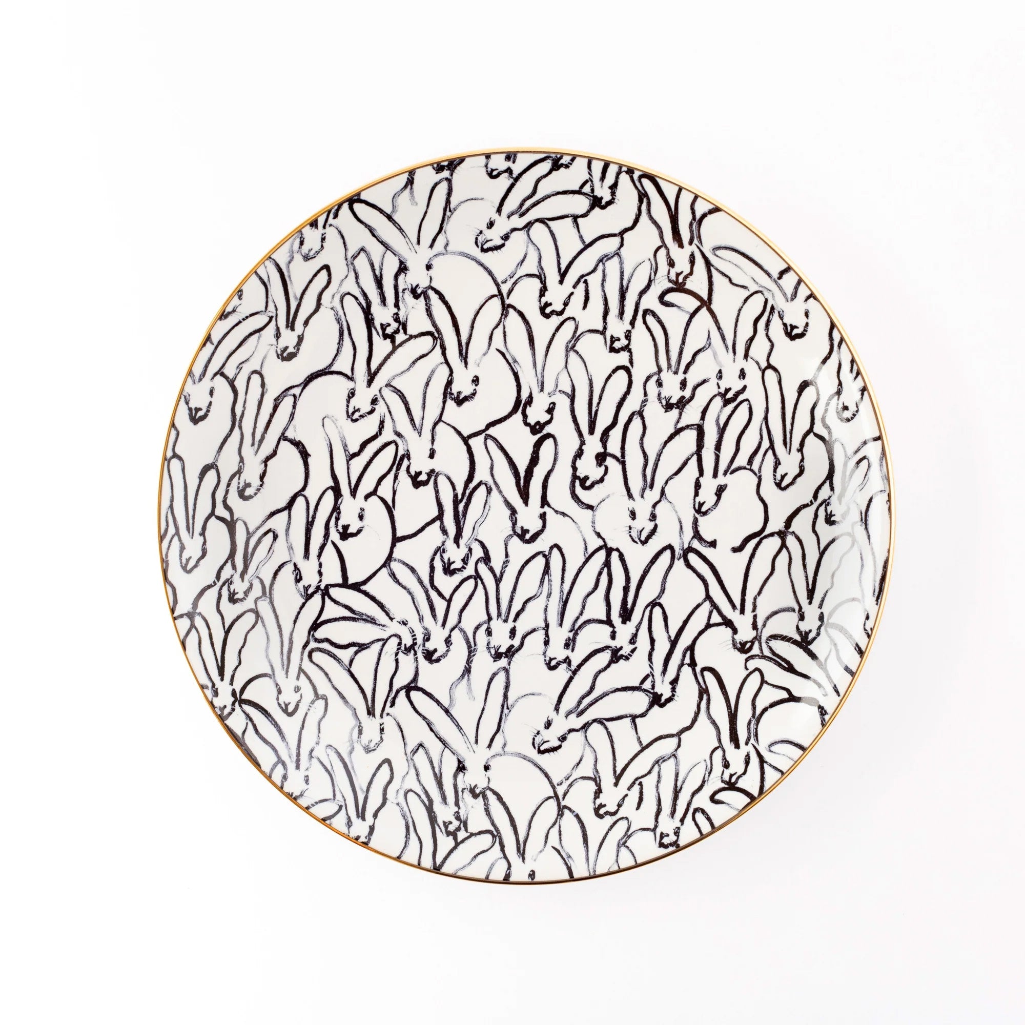 Rabbit Run Dinner Plate by Hunt Slonem | Julia Moss Designs