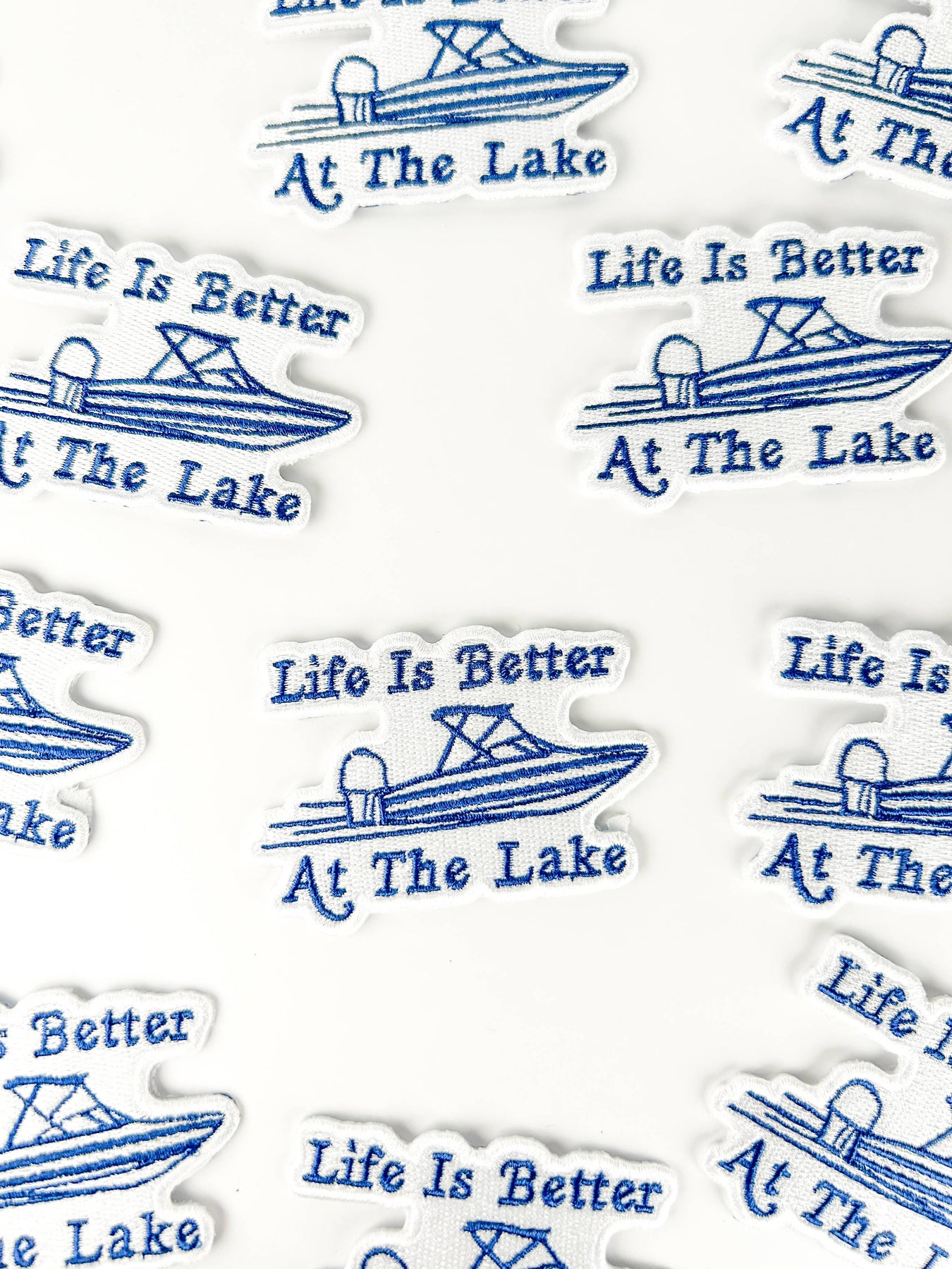 Life Is Better At The Lake Embroidered Patch – Julia Moss Designs