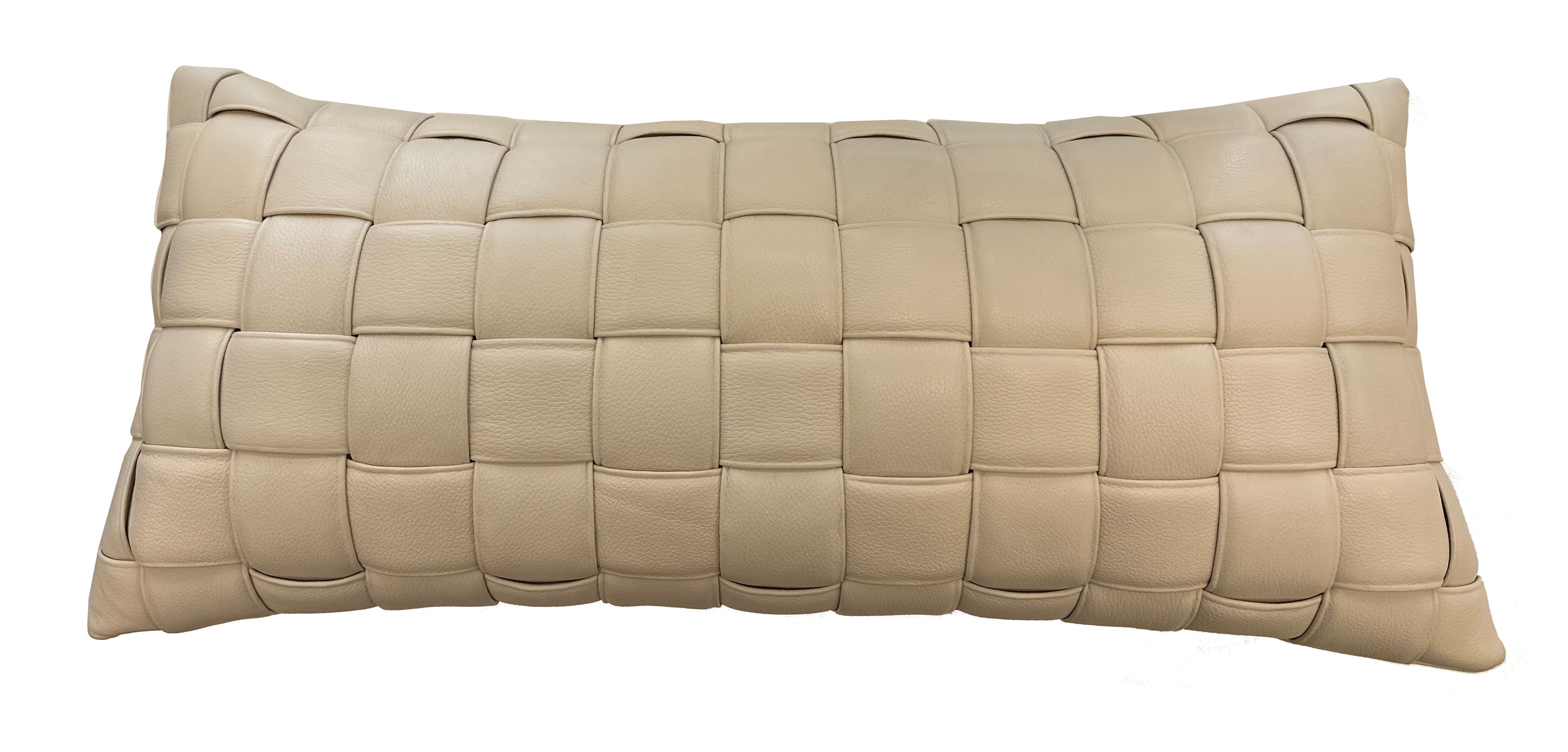 Woven Leather Lumbar Pillow – Julia Moss Designs